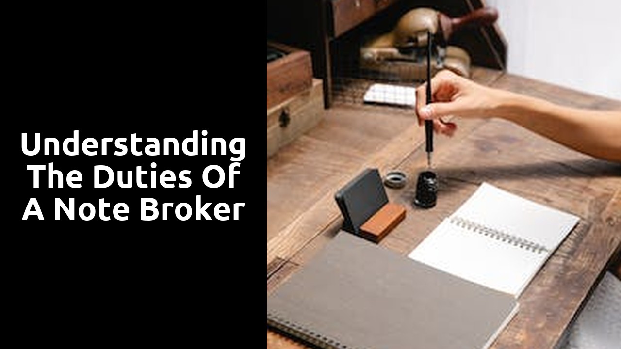 Understanding the Duties of a Note Broker