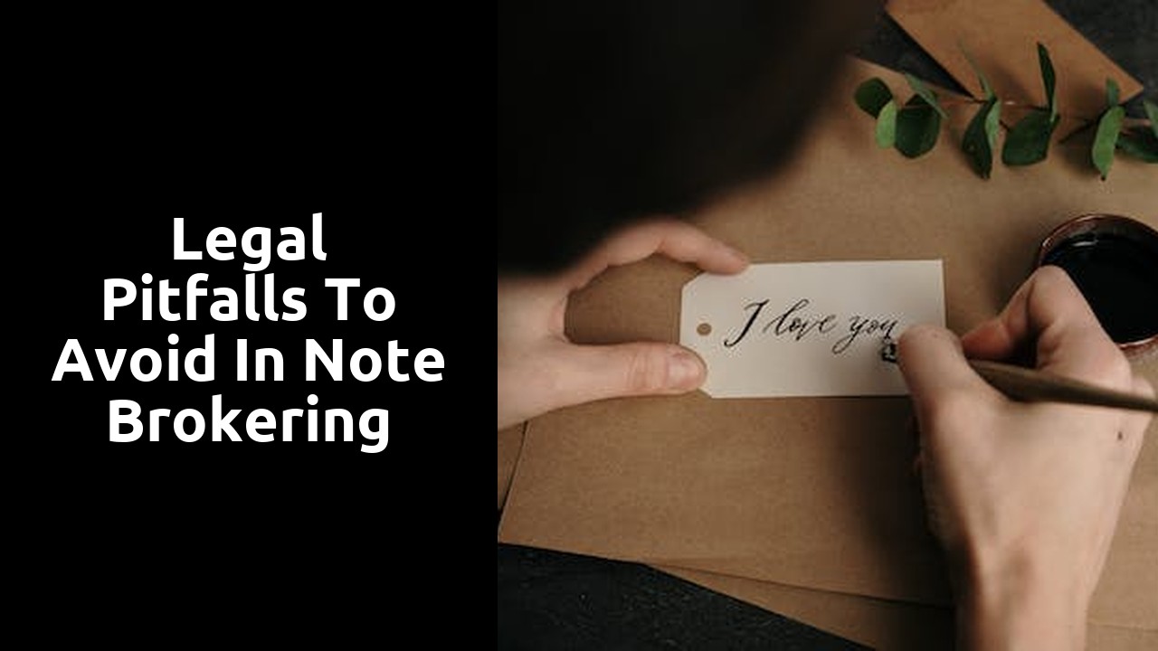 Legal Pitfalls to Avoid in Note Brokering